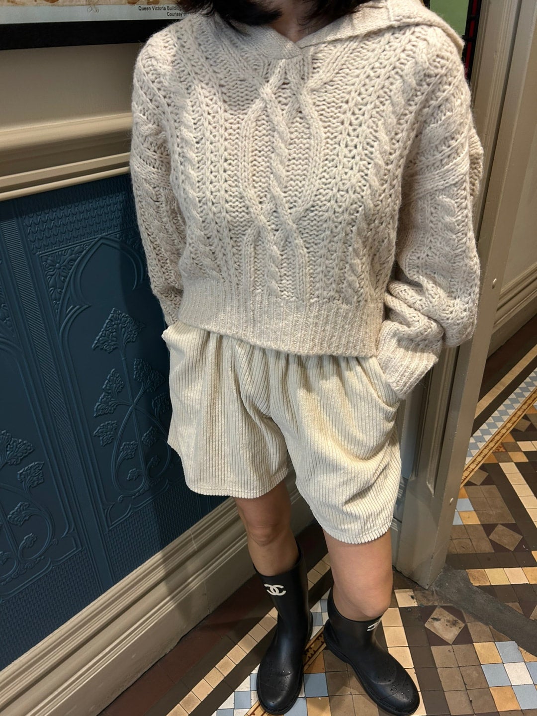 Niki Cable Hoodie knit | MERCI Trading Hours Weekdays10 am